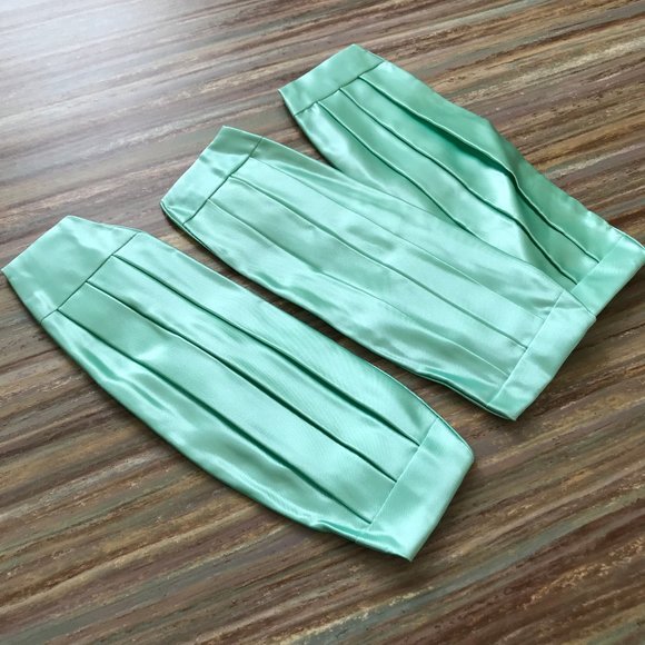 Accessories | Mint Green Satin Formal Cummerbund With Elastic Boy Sizes ...